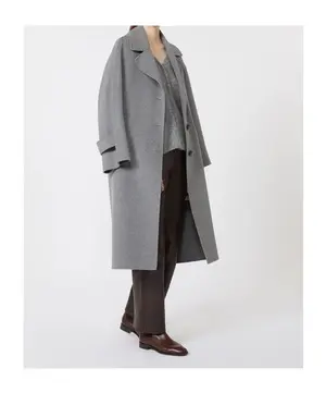 Max Mara Zoe Notched-lapel Coat - Medium Gray