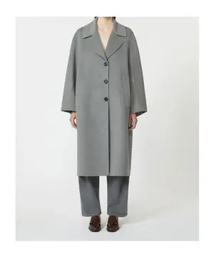 Max Mara Zoe Single-breasted Coat - Medium Gray