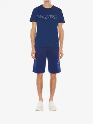 Alexander McQueen Embroidered Logo Shorts