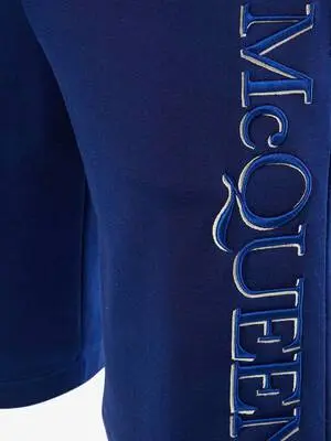 Alexander McQueen Embroidered Logo Shorts