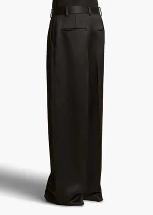 Khaite Marinta Wide-leg Tailored Pleated Trousers