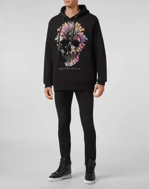 Philipp Plein Skull Embellished Hoodie
