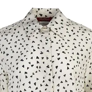 Max Mara All-over Printed Long-sleeved Shirt - Ivory