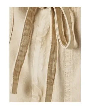 Isabel Marant Étoile Drawstring Denim Shorts - Beige