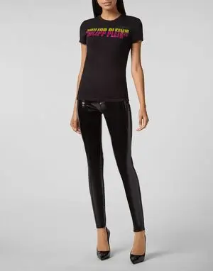 Philipp Plein Embellished Logo T-shirt