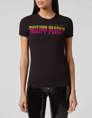 Philipp Plein Embellished Logo T-shirt