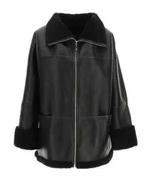 TOTEME Zip-up Jacket With Trim Detail - Black
