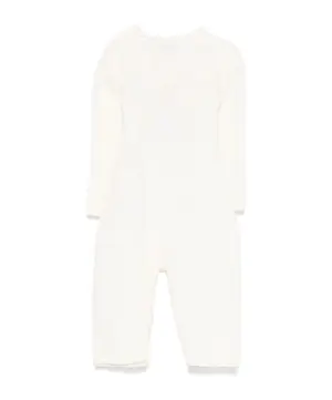 IL GUFO Padded Bear Jumpsuit With Shoulder Buckles