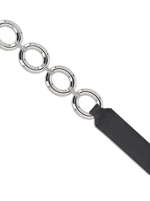 Miu Miu Leather And Metal Belt - Black