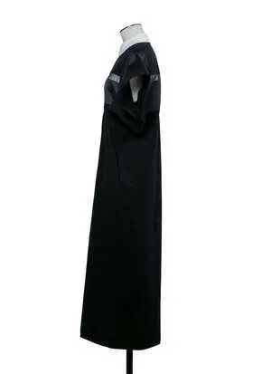 Sacai Short Sleeve Collared Dress With Side Pockets