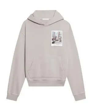 Helmut Lang Postcard Hoodie - Gray