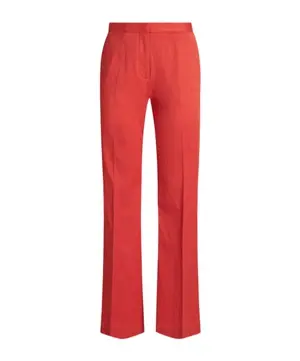 Etro Paisley-jacquard Flare Trousers - Red