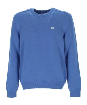 Celine Wool And Cashmere Crew Neck Sweater - Blue