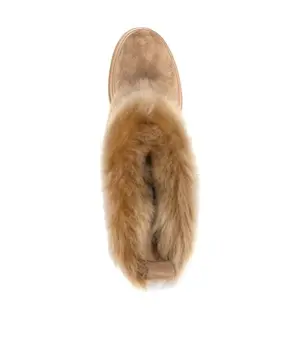 GIANVITO ROSSI Maverick Buckle Detailed Biker Boots - Camel