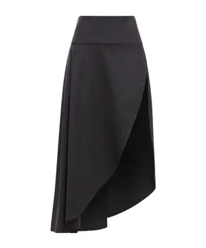 Alaïa Fluid Asymmetrical Midi Skirt