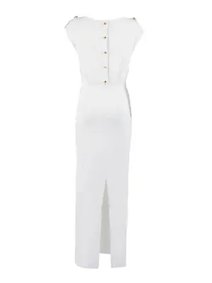 Elisabetta Franchi Milano Stitch Knitted Dress - Ivory