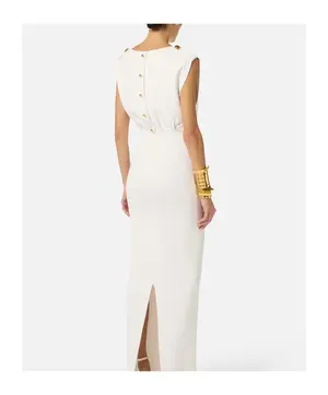 Elisabetta Franchi Milano Stitch Knitted Dress - Ivory