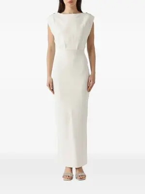 Elisabetta Franchi Milano Stitch Knitted Dress - Ivory