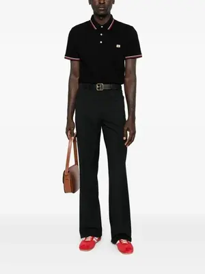 Valentino Garavani Logo Plaque Short-sleeved Polo Shirt