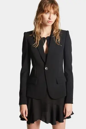 Dsquared2 Single-breasted Blazer With Printed Lining