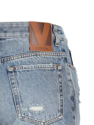 Valentino Garavani Floral Panelled Flared Jeans