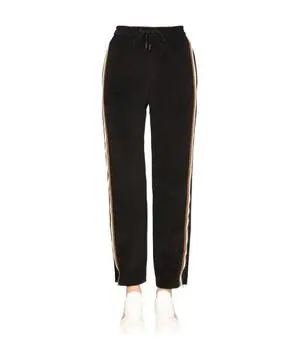 Dsquared2 Side Stripe Drawstring Corduroy Track Pants - Black