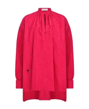 Dior Embroidered Blouse - Red