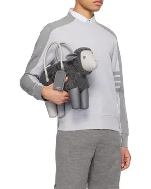 Thom Browne 4-bar Striped Crewneck Sweatshirt