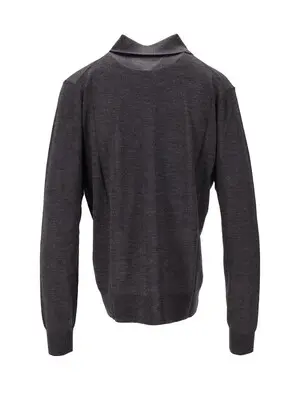 P.a.r.o.s.h Pocket Collared Cardigan - Dark Grey