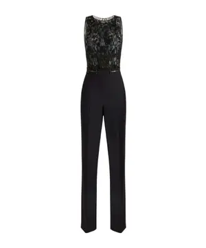 Elisabetta Franchi Sheer Paneled Wide-leg Jumpsuit