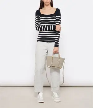 Vanessa Bruno Double-handle Cross-body Bag With Sequins