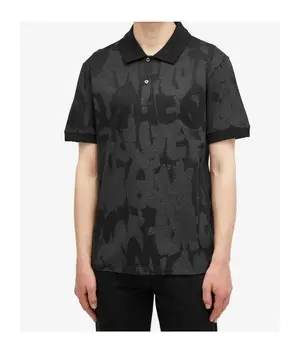 Alexander McQueen Graffiti Polo Shirt