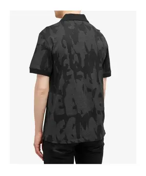 Alexander McQueen Graffiti Polo Shirt
