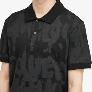 Alexander McQueen Graffiti Polo Shirt