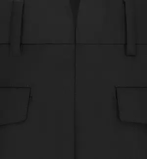 Dior Pleated Straight Leg Trousers - Black