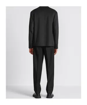 Dior Pleated Straight Leg Trousers - Black