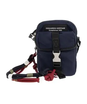 Dsquared2 Heritage Buckle Shoulder Bag - Black