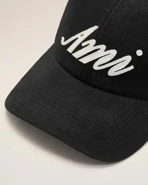 Ami Baseball Cap With Felt Logo