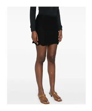 TOM FORD Scalloped Hem Skirt - Black