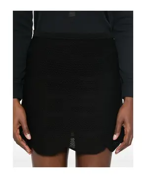 TOM FORD Scalloped Hem Skirt - Black
