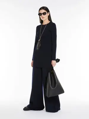Max Mara Wide Leg Knitted Trousers