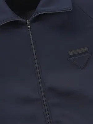 Prada Logo Detailed Zipped Sweatshirt