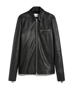 Sportmax Zipped Leather Jacket