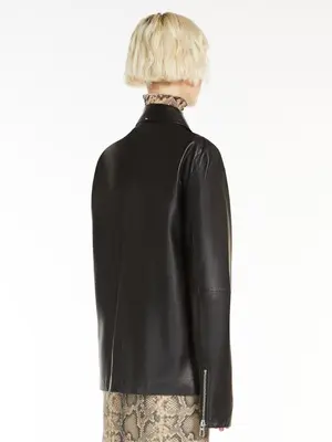 Sportmax Zipped Leather Jacket