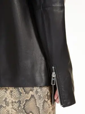 Sportmax Zipped Leather Jacket