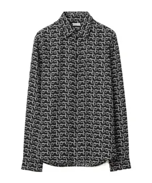 Burberry B-line Allover Graphic Printed Shirt