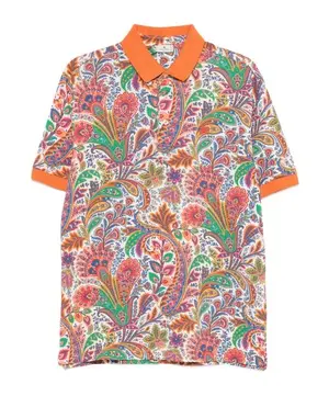 Etro Paisley-print Polo Shirt