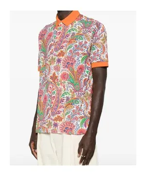 Etro Paisley-print Polo Shirt