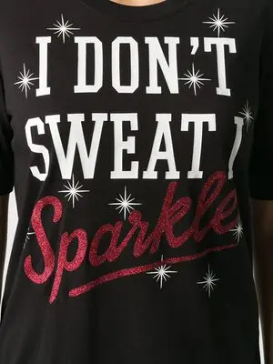 Moschino Slogan Print T-shirt - Black