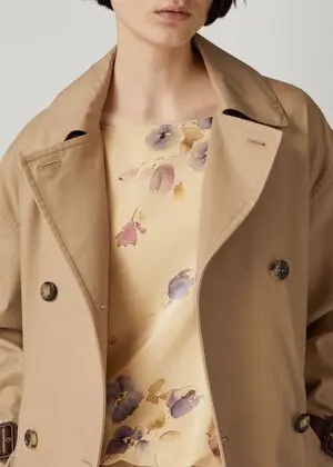 Loro Piana Printed Floral Silk Blouse - No